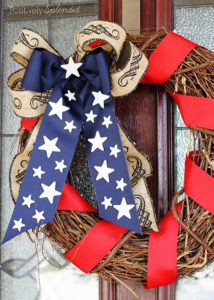 Patriotic Stars and Stripes Wreath - Positively Splendid {Crafts ...