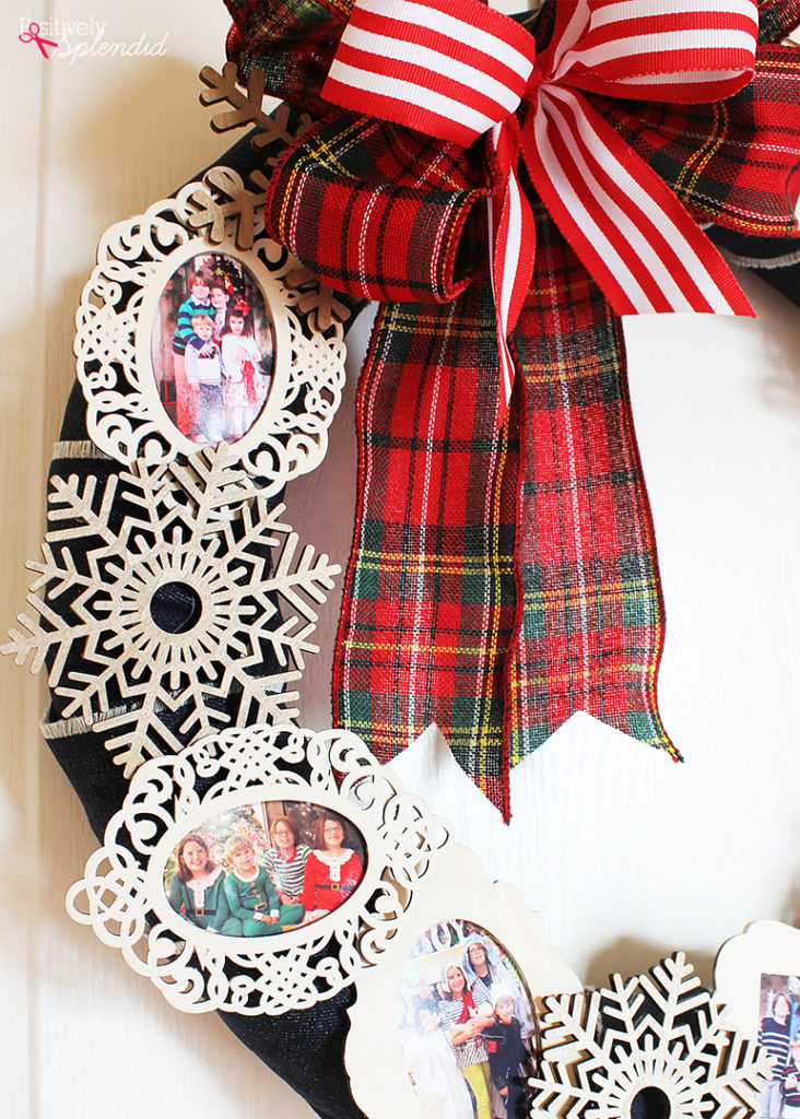 Christmas Memory Photo Wreath #PlaidCreators - Positively Splendid ...