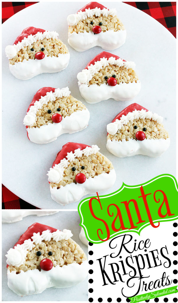 Santa Rice Krispies® Treats #RiceKrispies - Positively Splendid {Crafts ...