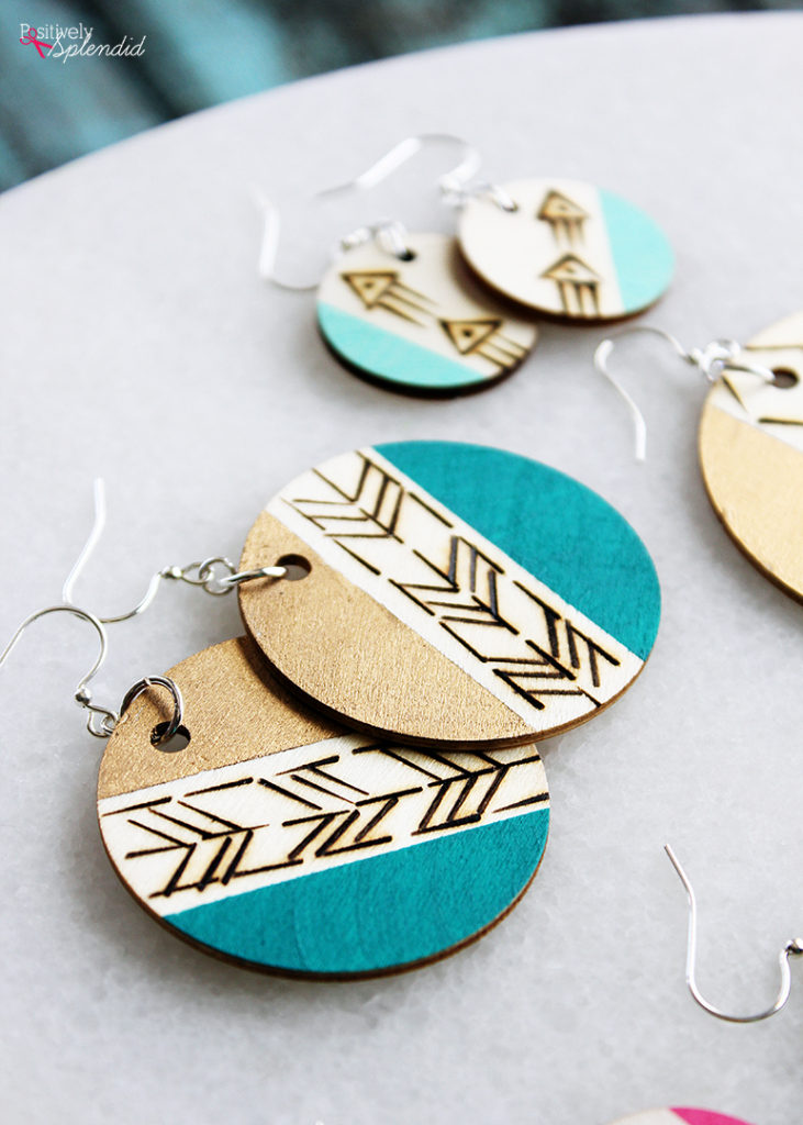 DIY Wood Burned Earrings - Positively Splendid {Crafts, Sewing, Recipes ...