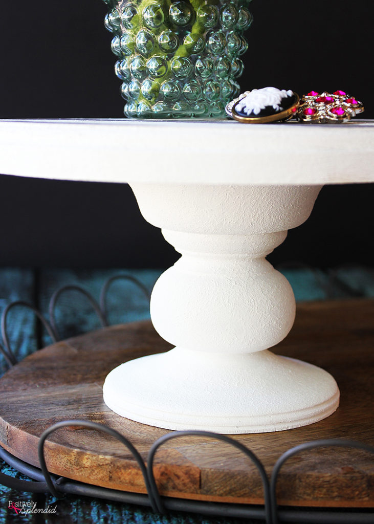DIY Striped Wood Pedestal - Positively Splendid {Crafts, Sewing ...