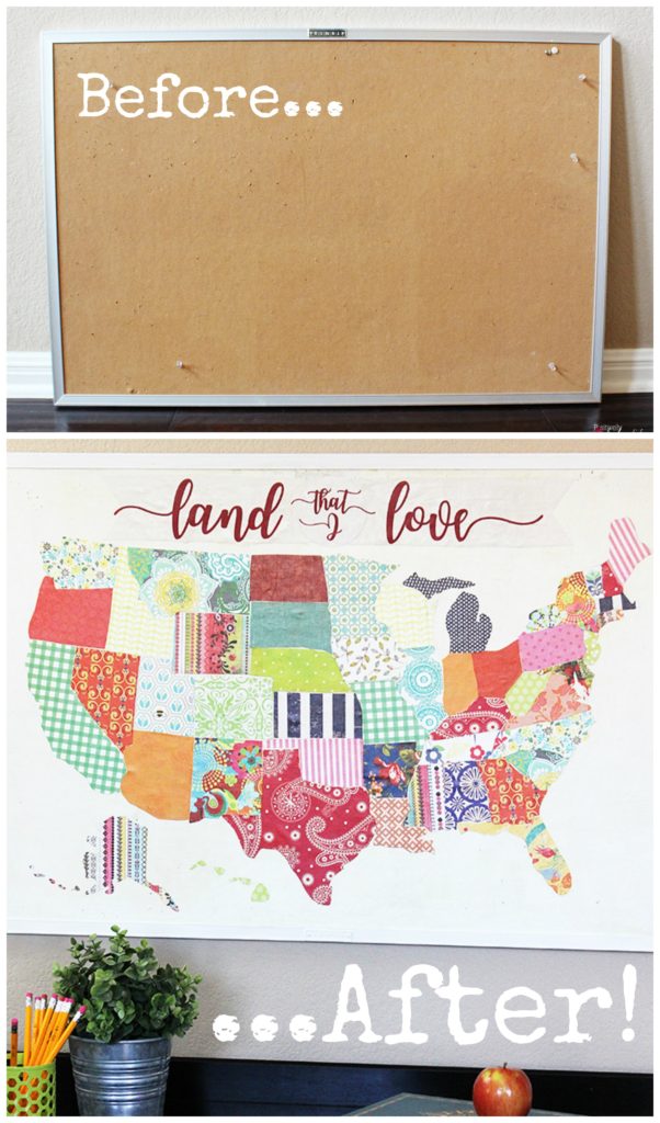 United States Mod Podge Bulletin Board - Positively Splendid {Crafts ...