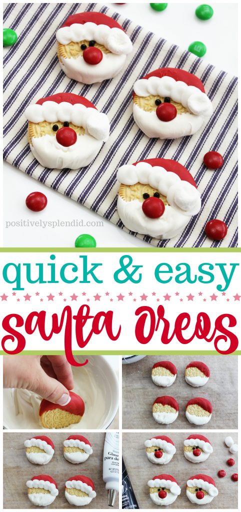 Santa Oreos - Positively Splendid {Crafts, Sewing, Recipes and Home Decor}