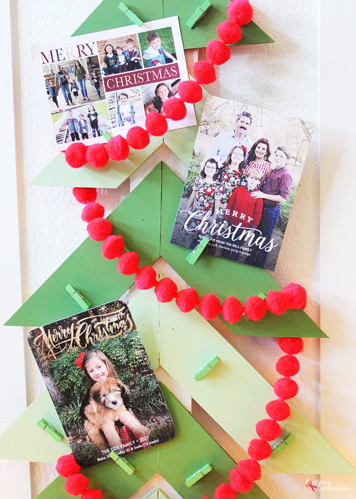 Christmas Tree DIY Christmas Card Holder - Positively Splendid {Crafts ...