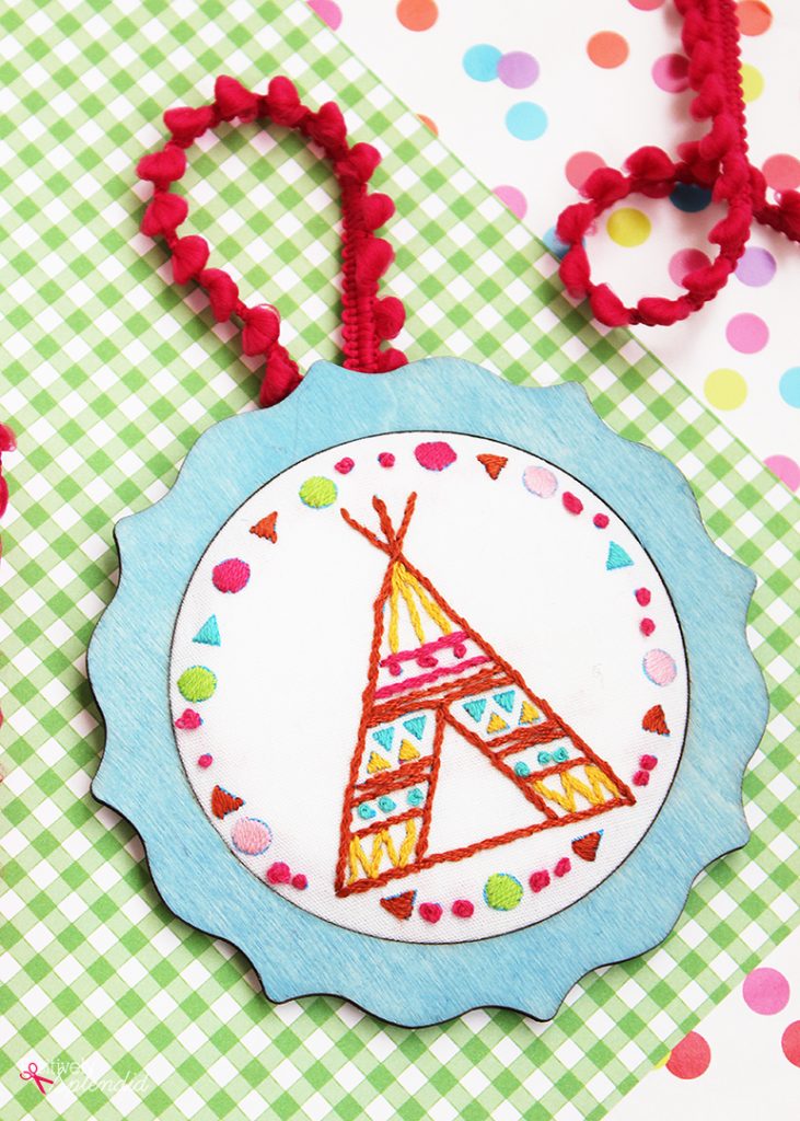 Tee Pee Embroidery - Positively Splendid {Crafts, Sewing, Recipes and ...