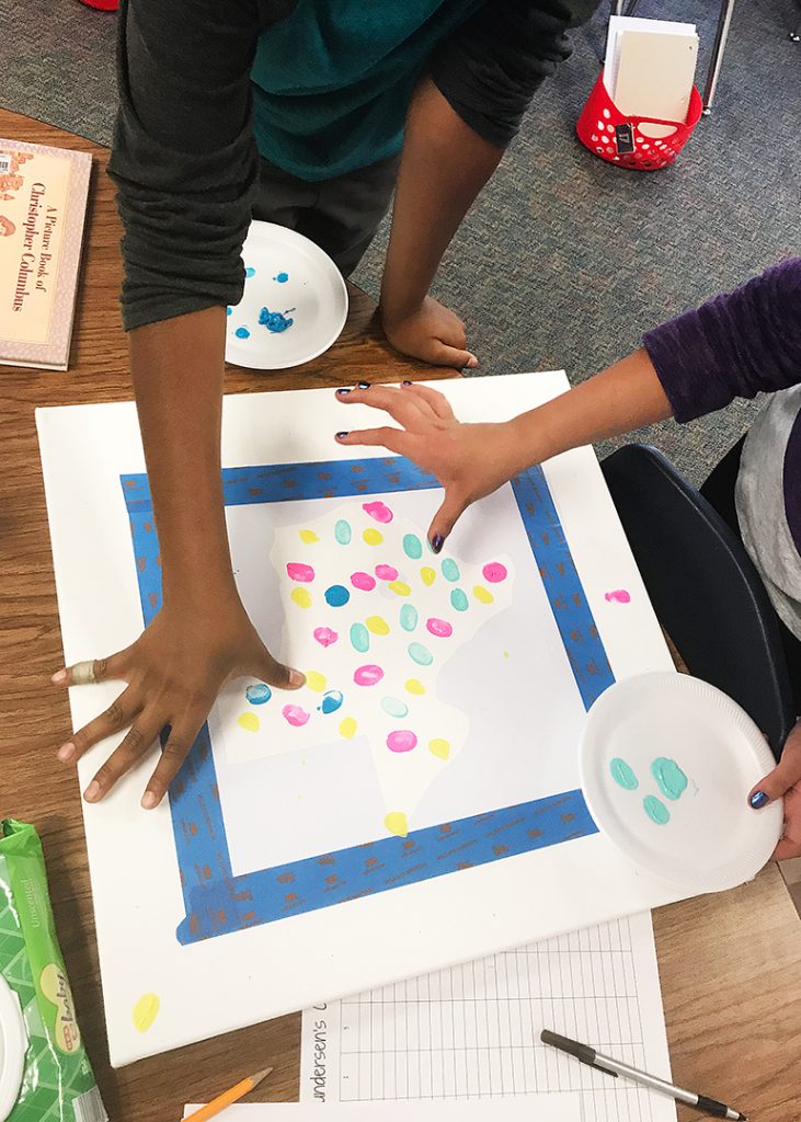 State Thumbprint Class Art Project Idea - Positively Splendid {Crafts ...