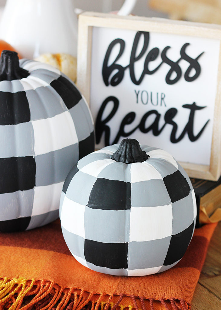Buffalo Check Pumpkins - Positively Splendid {Crafts, Sewing, Recipes ...