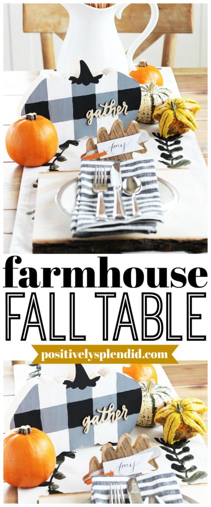 Farmhouse Fall Table - Positively Splendid {Crafts, Sewing, Recipes and ...