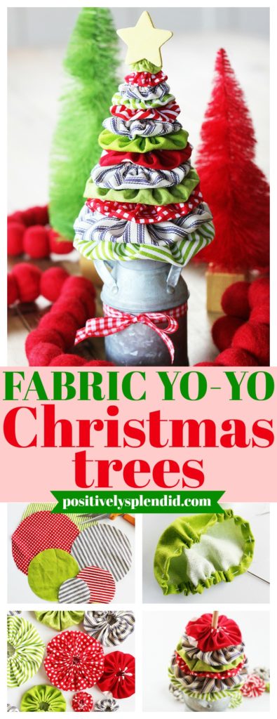 Fabric Yo Yo Christmas Tree - Positively Splendid {Crafts, Sewing ...
