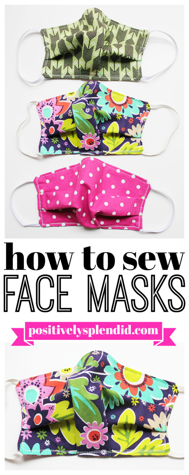 Face Mask Sewing Pattern - Positively Splendid {Crafts, Sewing, Recipes ...