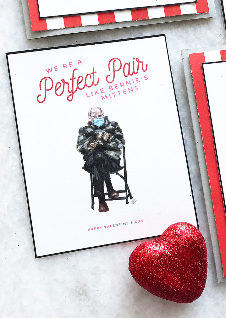 Free Printable Bernie Valentines - Positively Splendid {Crafts, Sewing ...