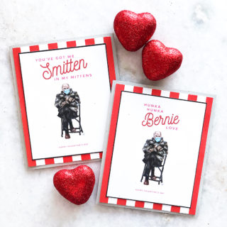 Free Printable Bernie Valentines - Positively Splendid {Crafts, Sewing ...