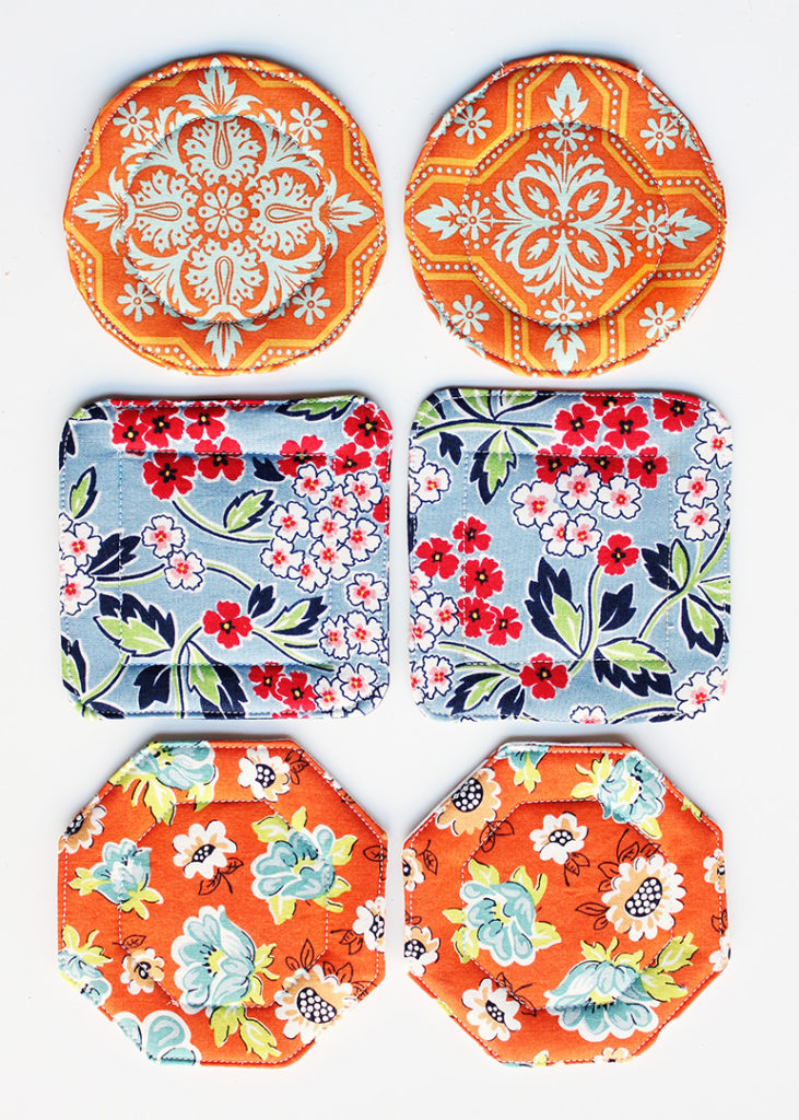 How to Make Fabric Coasters (Three Cute Styles!) - Positively Splendid ...